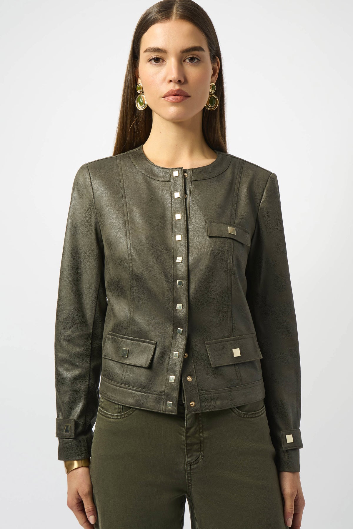 Foiled Faux Suede Fitted Jacket (253935) – Violet's of Strathroy
