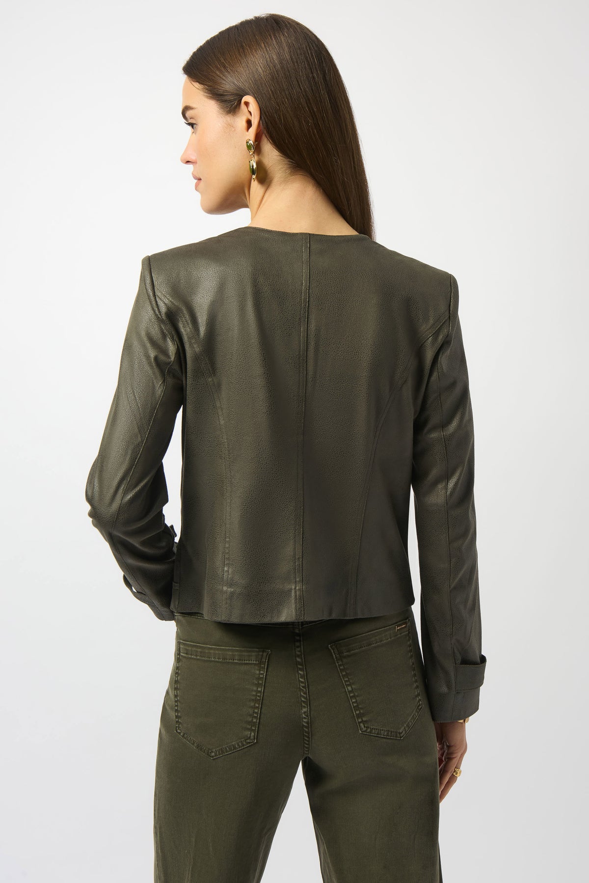 Foiled Faux Suede Fitted Jacket (253935) – Violet's of Strathroy
