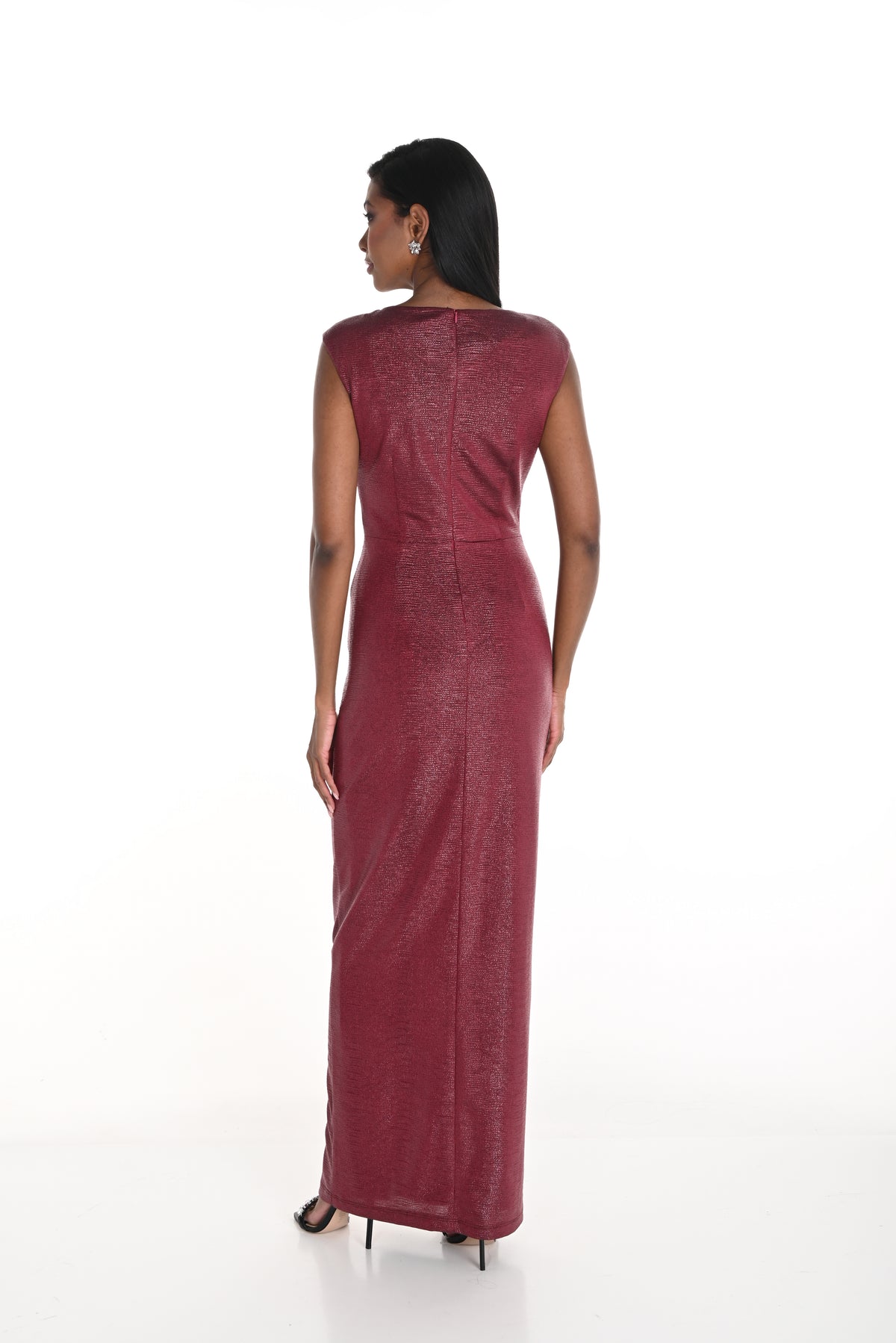 Cap Sleeve Textured Gown (FL0175) – Violet's of Strathroy
