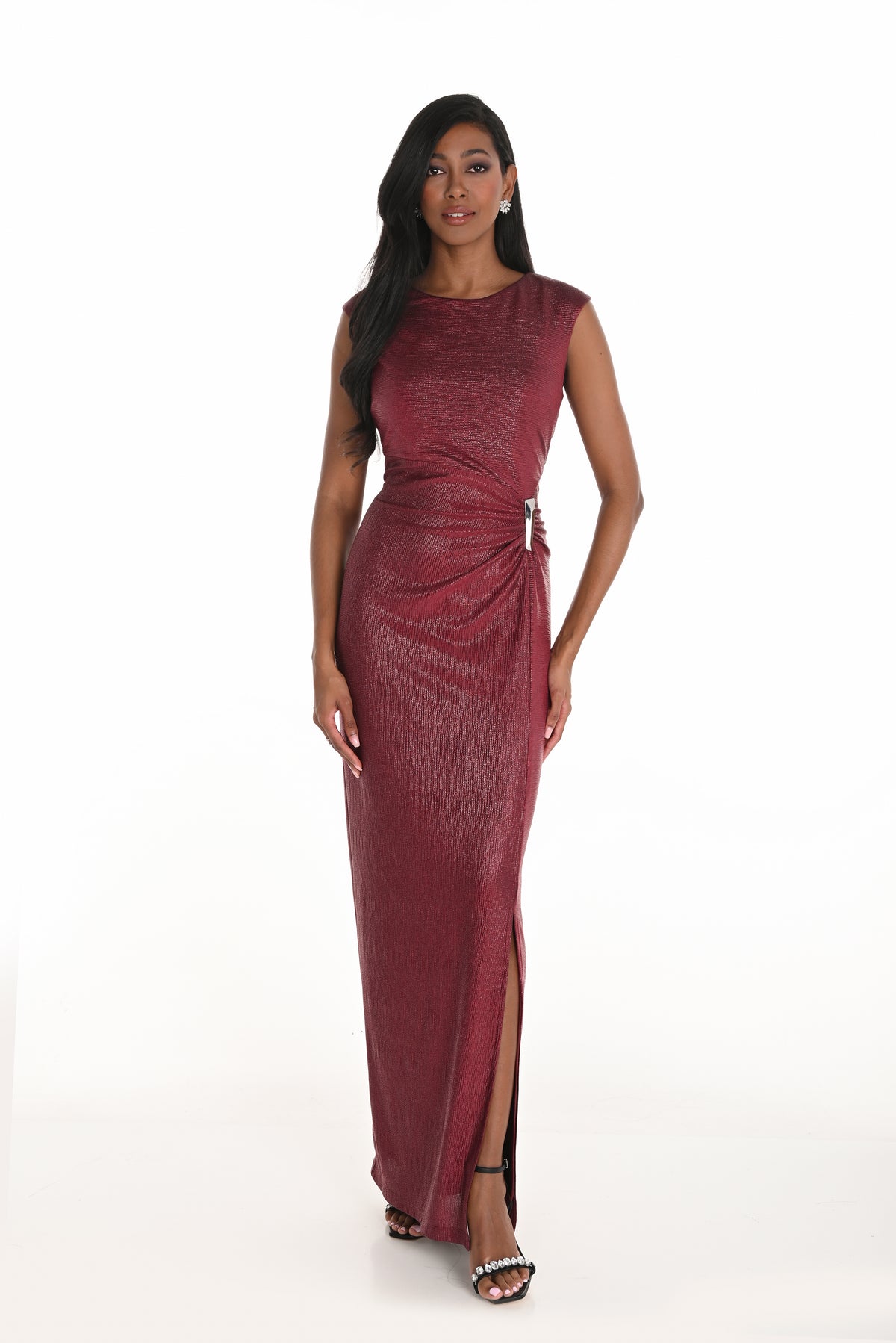 Cap Sleeve Textured Gown (FL0175) – Violet's of Strathroy