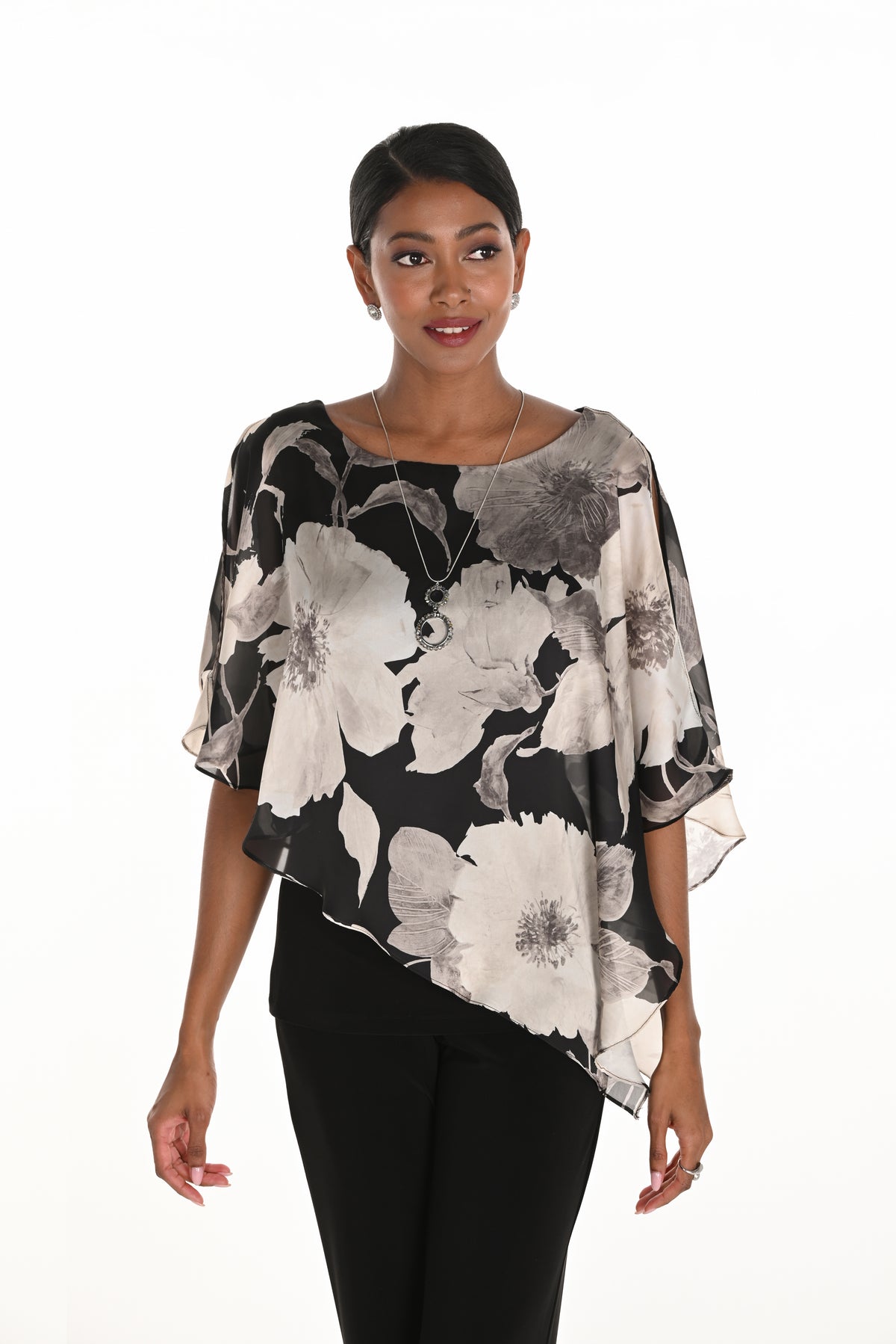 Floral Overlay Top (FL0059) – Violet's of Strathroy